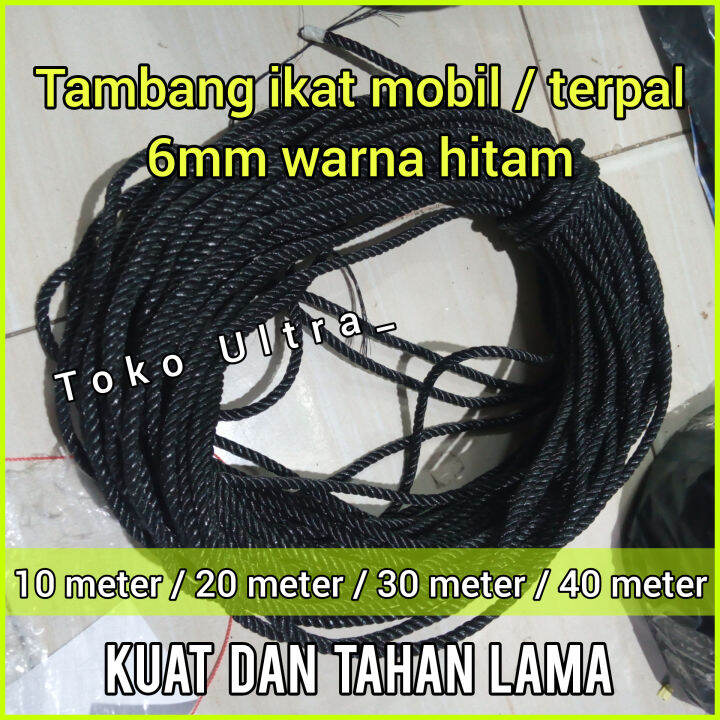 TALI MOBIL 6MM (40 METER) TALI ECERAN / TAMBANG 6MM / TAMBANG KILOAN ...