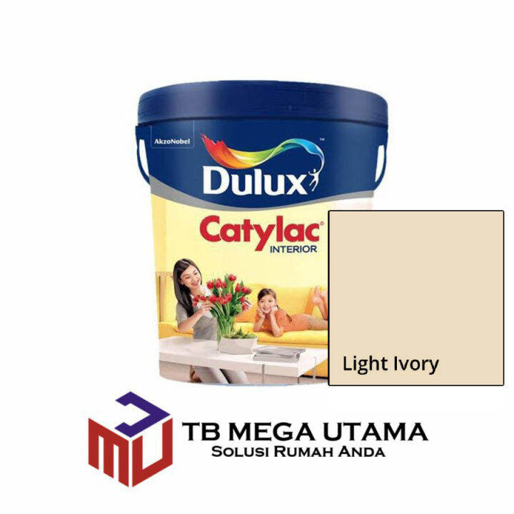 Dulux Catylac Interior Light Ivory 44196N 5 kg | Cat Dinding Interior ...