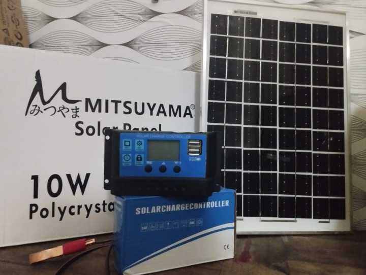 Panel Surya 10 Wp dan Solar Controler | Lazada Indonesia