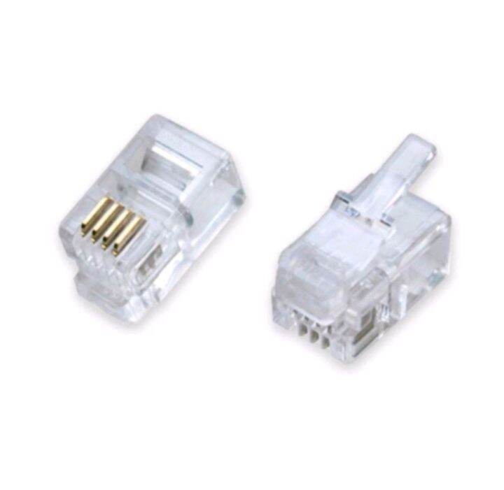 KONEKTOR TELEPON RJ 11 TELEPON 4 PIN | Lazada Indonesia