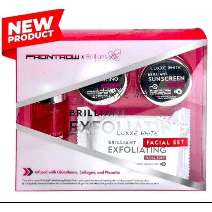 LUXXE WHITE BRILLIANT EXFOLIATING FACIAL SET ORIGINAL | Lazada PH