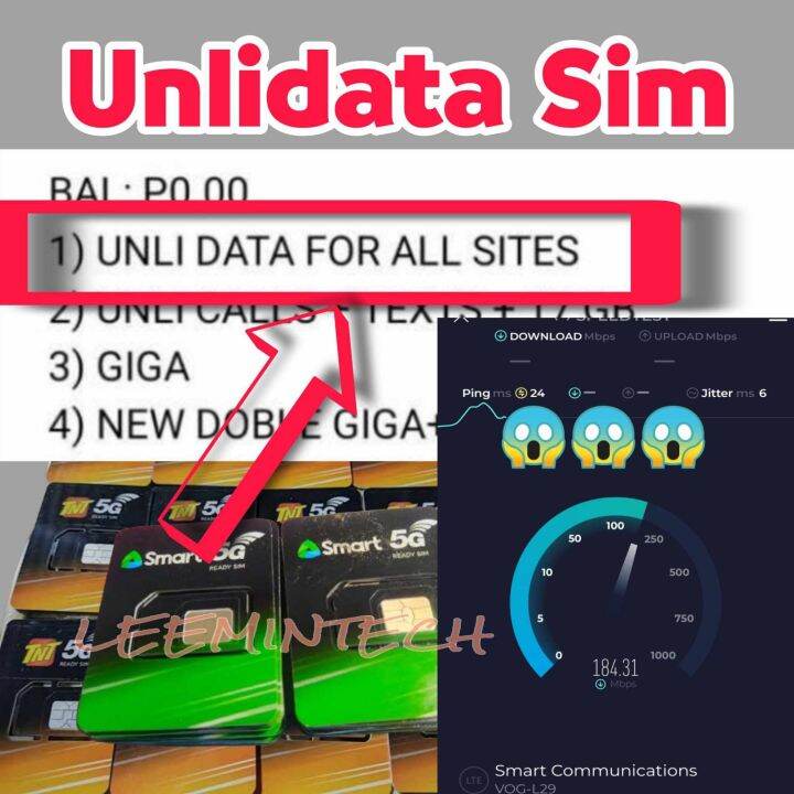 SMART & TNT UNLI DATA FOR ALL SITES | Lazada PH