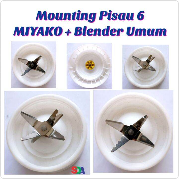 Miyako Mounting Pisau Blender Umum 6 Pisau | Lazada Indonesia