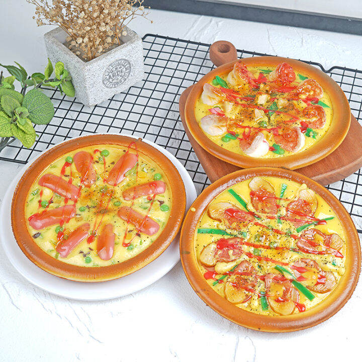 Simulation Pizza Food Model Fake Ham Bacon Durian Pizza Western Food ...