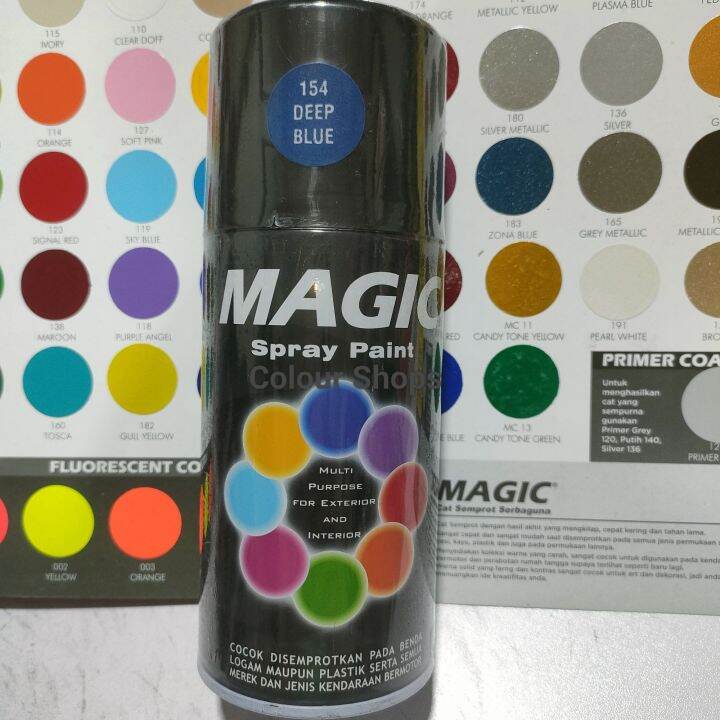 Pilok Pilox Cat Magic Deep Blue Biru Gelap Glossy 154 300cc Cat Semprot ...