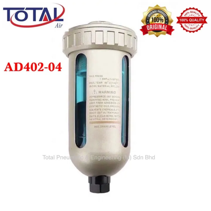 ToTal Air AD402-04 Auto Drain Valve 1/2” Water Separator Compressor ...