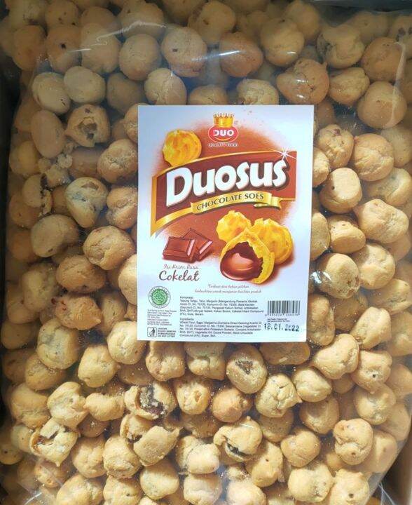 Duo Soes kering coklat 1kg Kue Sus kering coklat | Lazada Indonesia