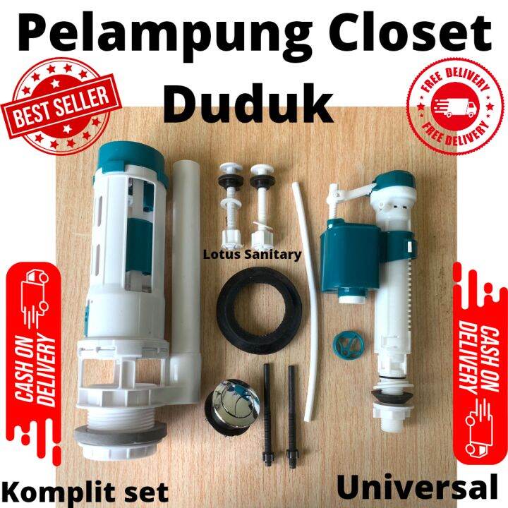 pelampung closet duduk universal dual flush ( dua tombol) untuk semua ...