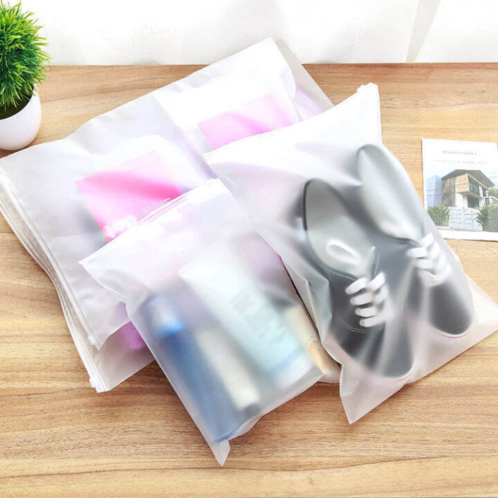 Cocute Multi-Size Matte Clear Plastic Storage Bag Travel Bags Lock ... Cocute Multi-Size Matte Clear Plastic Storage Bag Travel Bags Lock ...