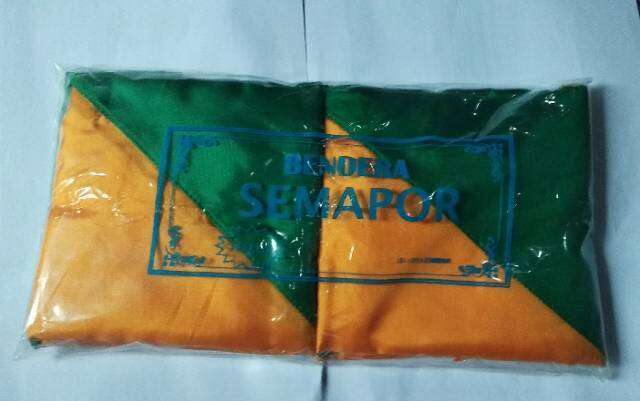 isi ( 20pcs/10pasang) bendera semapur hijau / semaphore hw 1pack ...