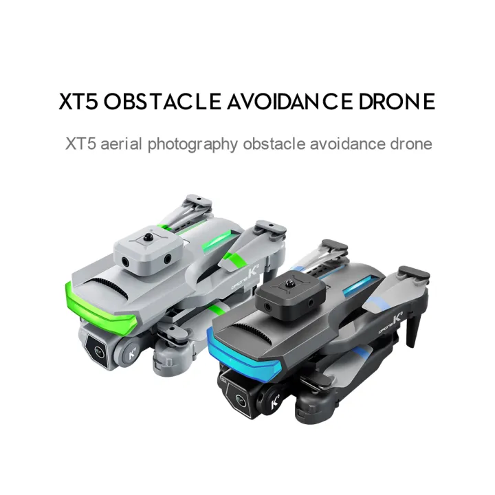 Kmoist XT5 RC Drones 4K Dual Camera Aerial Photography 2.4G With Obstacle Avoidance Aircraft ...