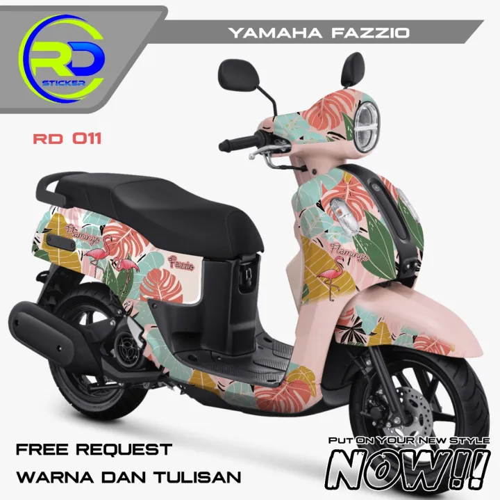 Decal Yamaha fazzio flamingo. Sticker fazzio full body | Lazada Indonesia