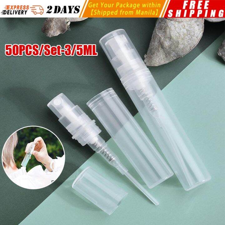 【3ML/5ML】50PCS 3ml 5ml Portable Mini Refillable Perfume Empty Bottle ...