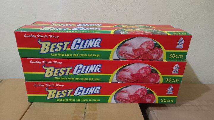 BEST CLING 30CM X 30 Meter - PEMBUNGKUS MAKANAN DAN BUAH - PLASTIK WRAP ...