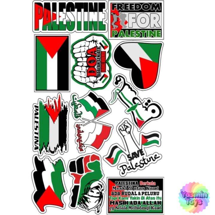 Stiker palestine/stiker bendera palestine harga perlembar | Lazada ...