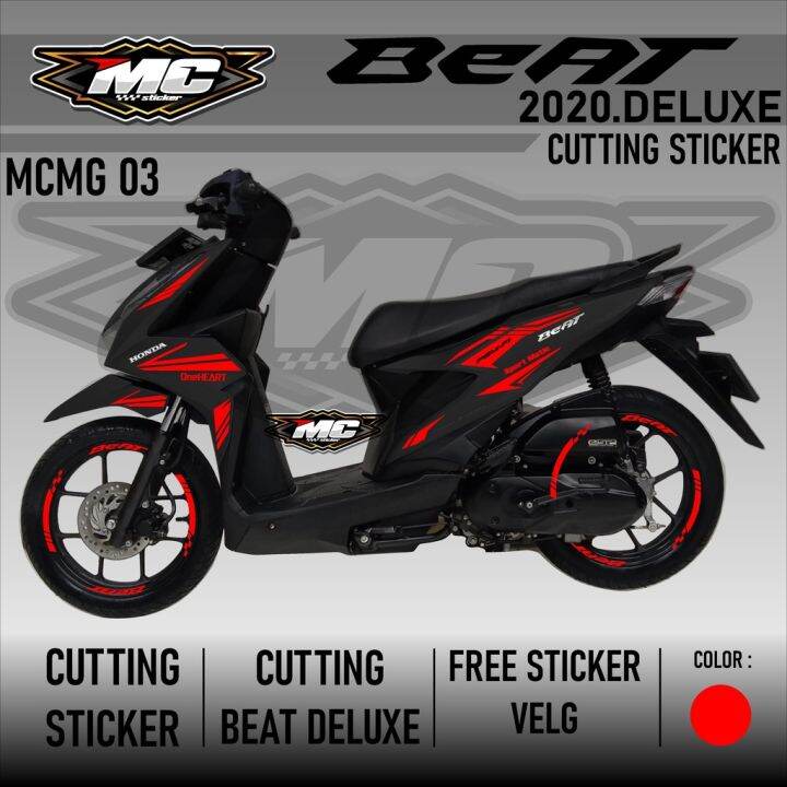 cuting stiker motor beat deluxe 2020 termurah grtis stiker velg beat ...