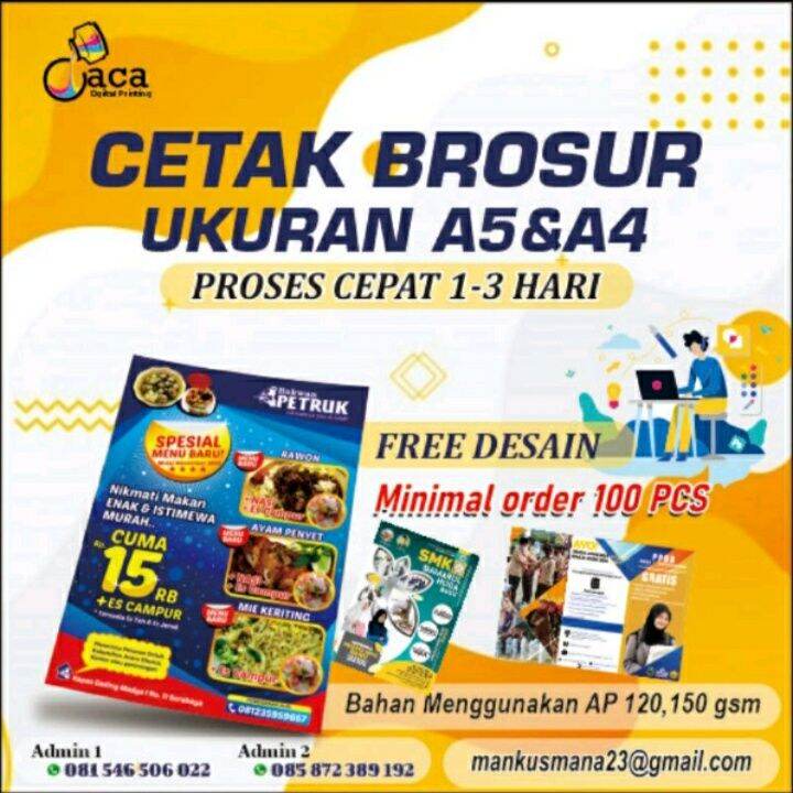 cetak brosur/flayer/ cetak brosur sekolah/cetak brosur leaflet / brosur A5/A4 /cetak brosur ...