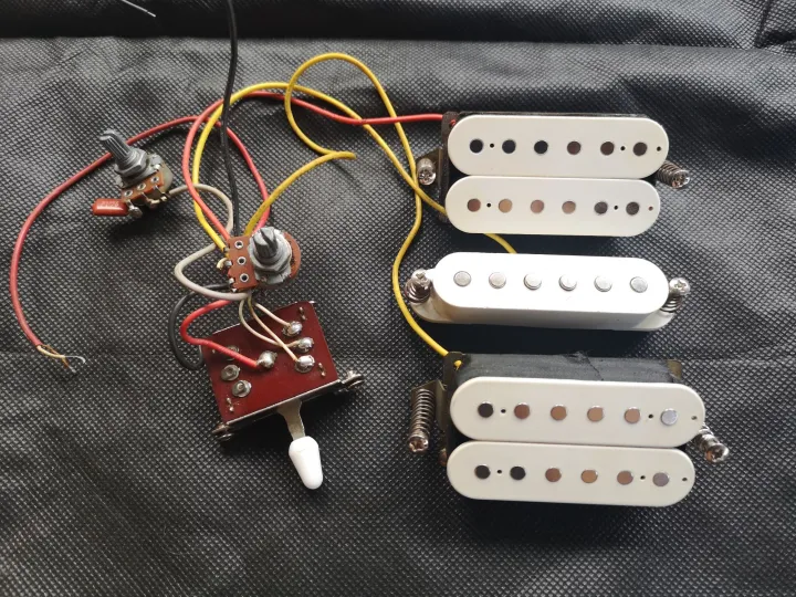 Pickups Set Plus Wiring Harness Gitar HSH model Ibanez Ceramic WH ...
