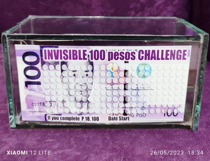 Invisible 100 pesos glass alkansya ipon challenge | Lazada PH