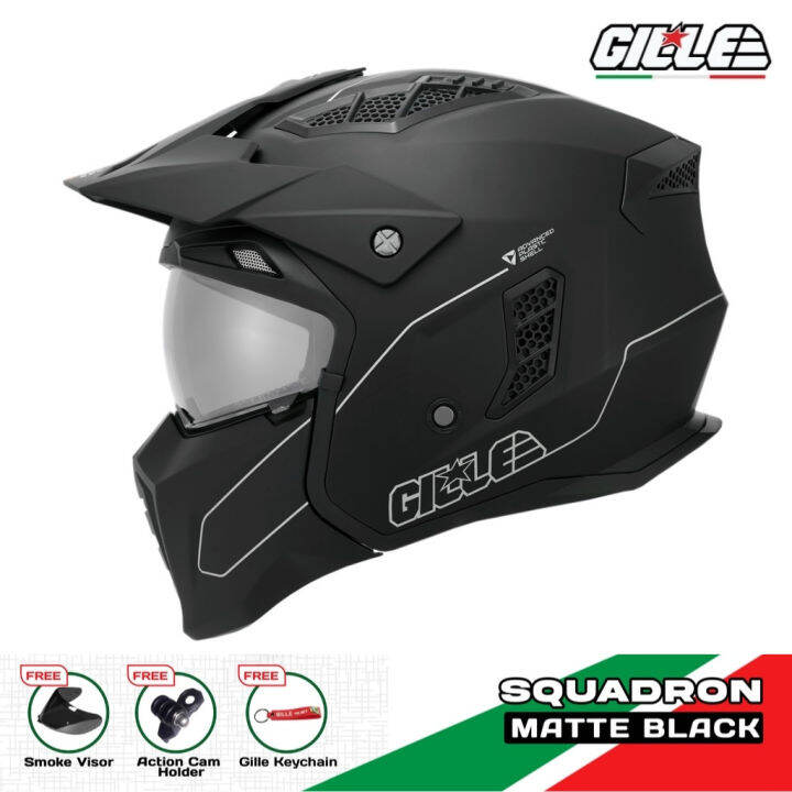 Gille Helmet New Design Squadron Vantage Full Face helmet Half Face ...