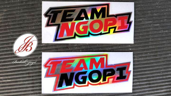 Cutting Sticker Stiker Team Ngopi Stiker gaul motor | Lazada Indonesia