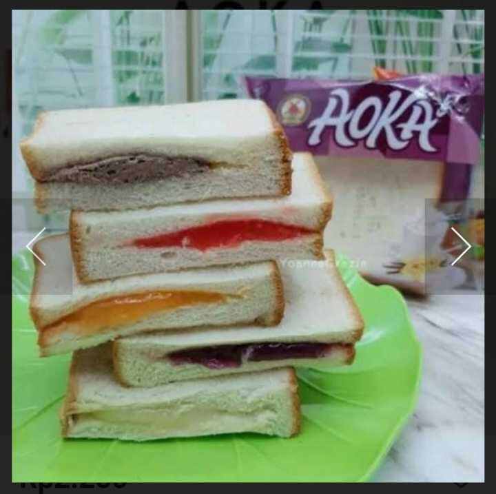 roti aoka roti tawar isi selai | Lazada Indonesia