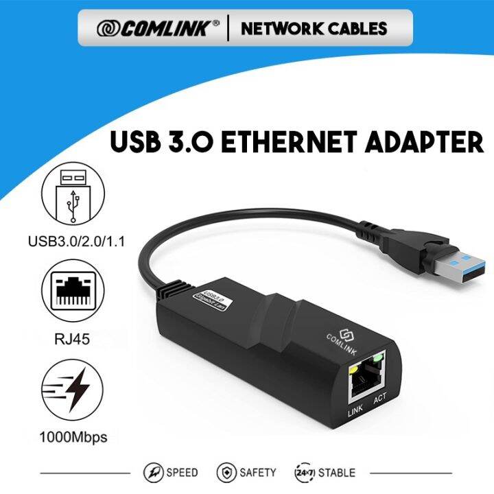 USB 3.0 to RJ45 Ethernet LAN Network Card Adapter High Speed 100M ...