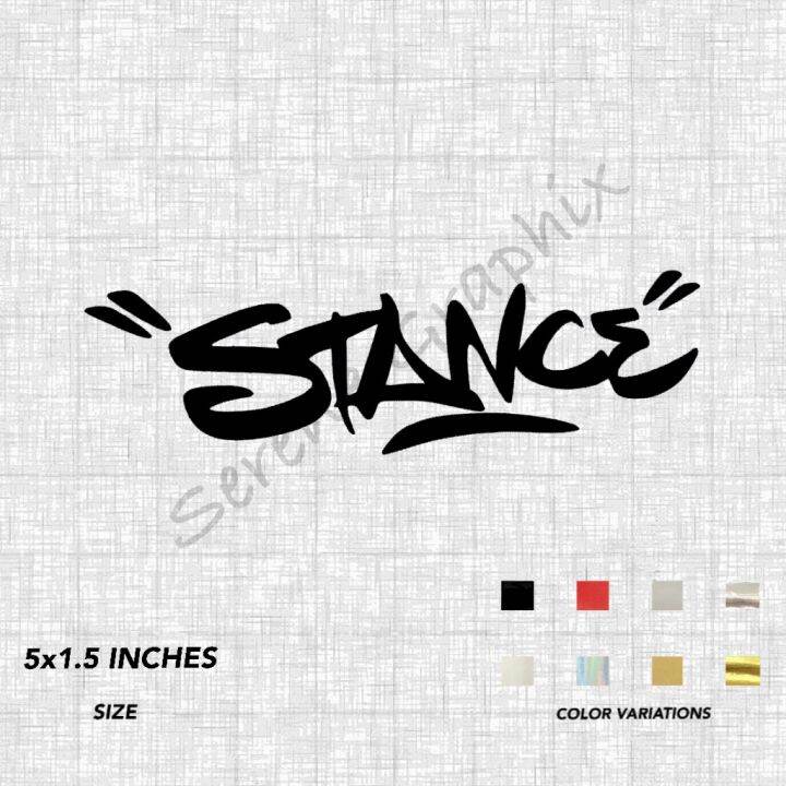 Stance Sticker - Waterproof Cut Out Sticker | Lazada PH