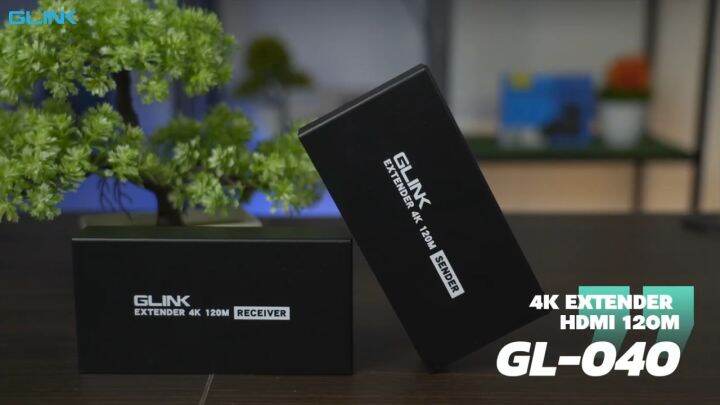 [GL-040] GLINK HDMI EXTENDER 120M มาพร้อม KVM ต่อเมาส์ได้ควบคุมระยะไกล 120 เมตร | Lazada.co.th