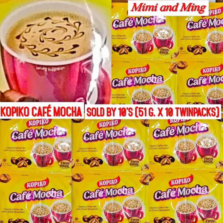 KOPIKO Café Mocha Twin Pack. Creamy Coffee Mix with Choco Sensation ...