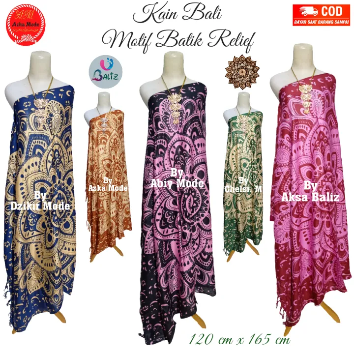 Kain Bali Pantai - Kain Bali Motif Batik Relief - Sarung Pantai Chelsi ...