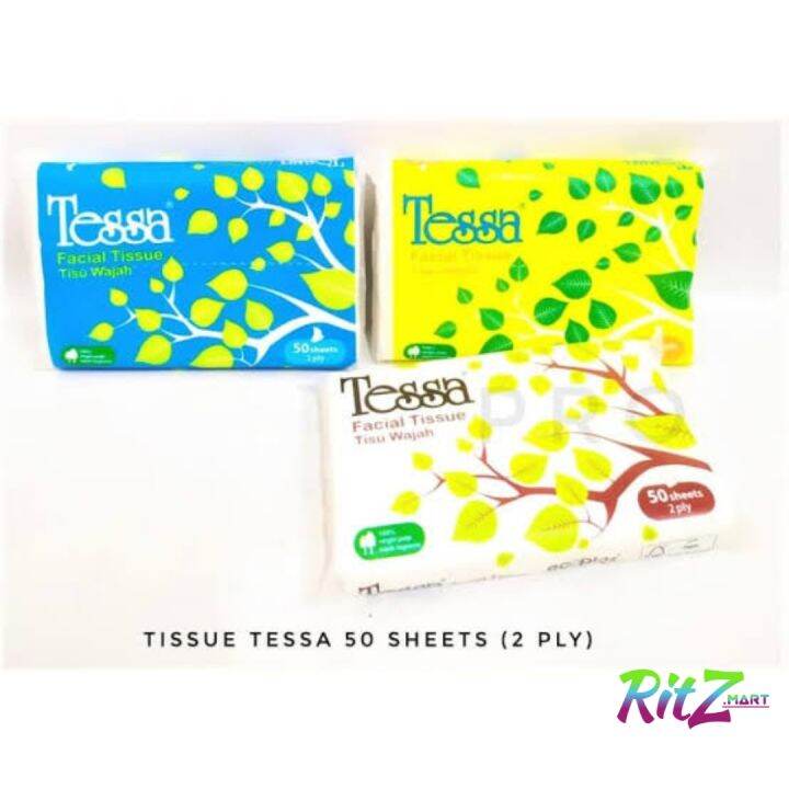 Tessa Facial Tissue 50 Lembar 2ply | Lazada Indonesia