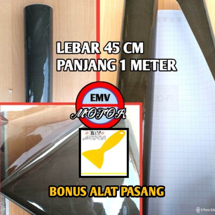 skotlet,scotlite,sticker lembaran hitam transparant permeter bonus alat ...