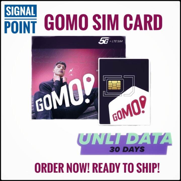 Gomo Sim Card Sealed Unli-Data for 30 Days | Lazada PH