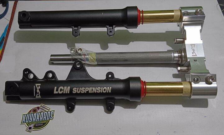 LCM FRONT SHOCK ASSEMBLY 31MM & AEROX V1/V2 WITH PRE LOAD ADJUSTER ...
