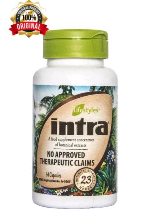 Intra Food Supplement Concentrate Capsule, 64 Capsules (Authentic ...