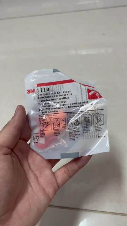 ปลั๊กอุดหูป้องกันเสียงดัง,ที่อุดหู,แบบมีสาย EAR PLUG 3M1110 | Lazada.co.th