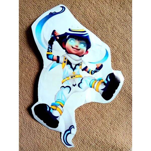 Sticker Boboiboy Galaxy Level 3 Beliung Vinyl High Quality | Lazada ...