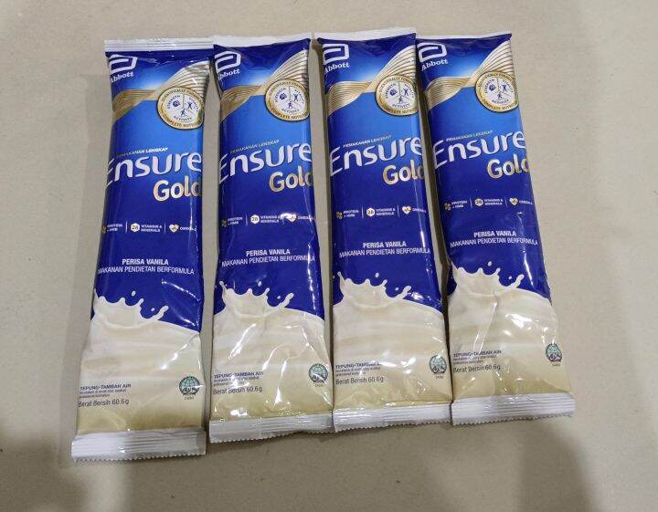 (1'S)Ensure Gold sachet 60.6g x1 (Vanilla) Exp:11/2024 | Lazada