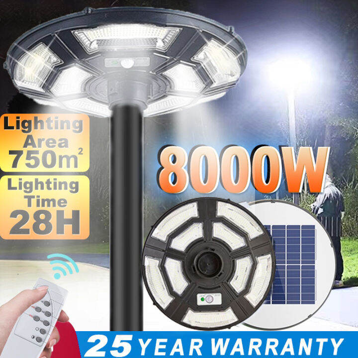 With Pole Solar led outdoor light with pole ufo solar street light pole lampu solar luar rumah ...
