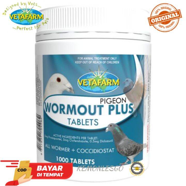 WORMOUT PLUS VETAFARM OBAT CACING UNTUK MERPATI DAN SEMUA PARASIT ...
