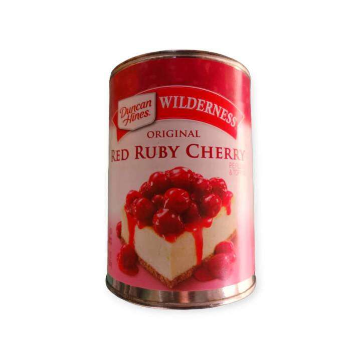 Wilderness Red Ruby Cherry Pie Filling& Topping 595g.เชอร์รี่กวน วิล ...
