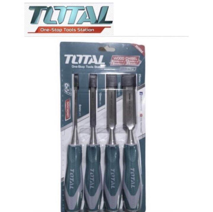 TOTAL 4 pcs wood chisel THT41K0401 | Lazada PH