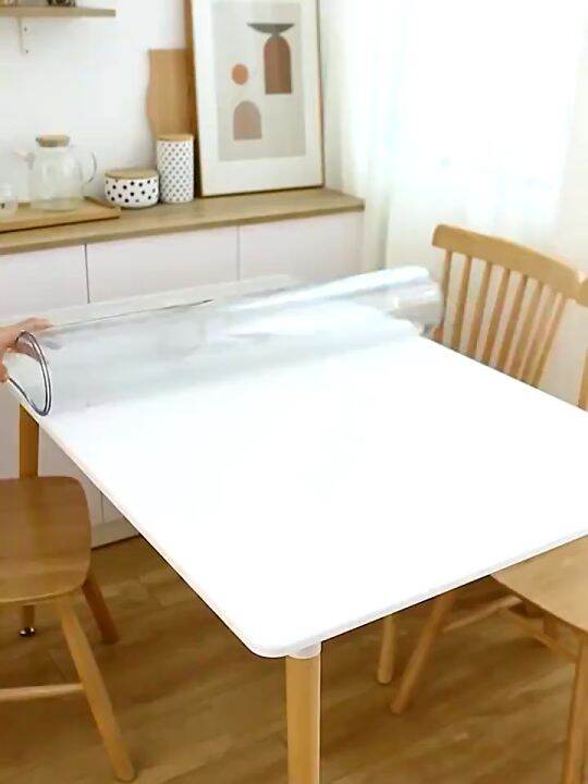 Ultra Thick Table Plastic Cover Transparent PVC Table Mat Heat ...