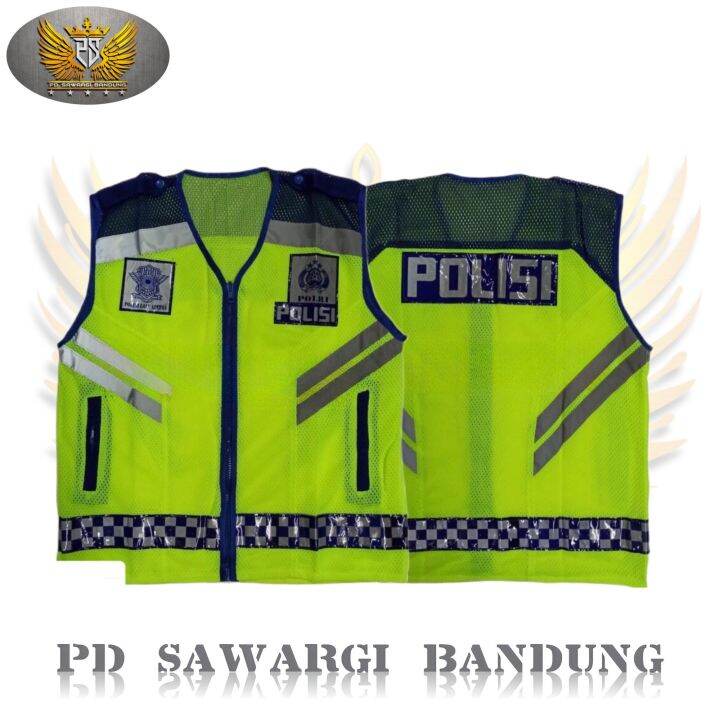 Rompi Polisi // Rompi Patwal Lantas // Rompi Jaring Polisi | Lazada ...