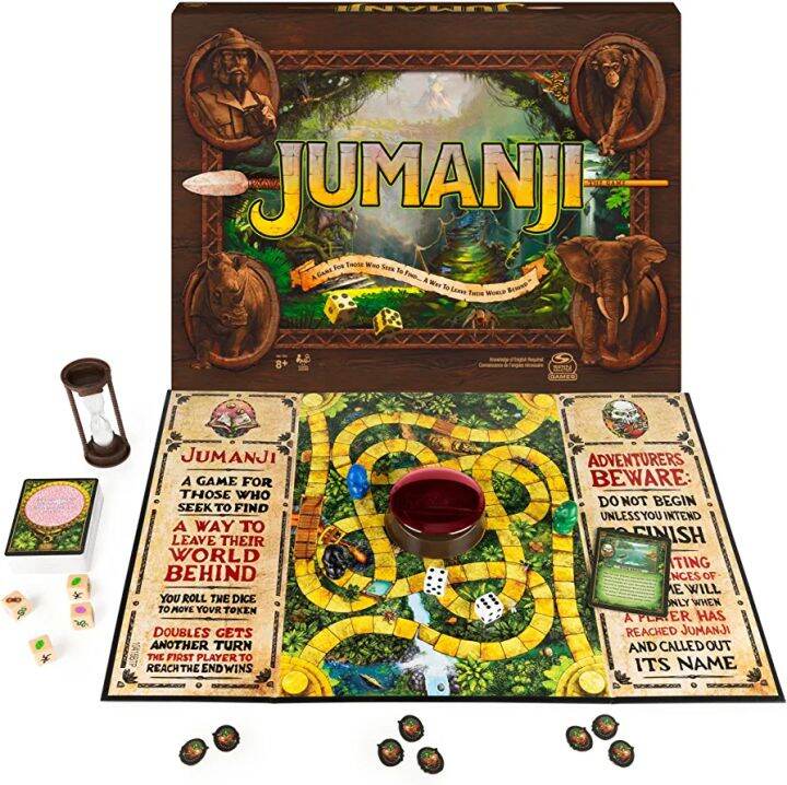 Authentic Jumanji The Game, The Classic Scary Adventure Family Board ...