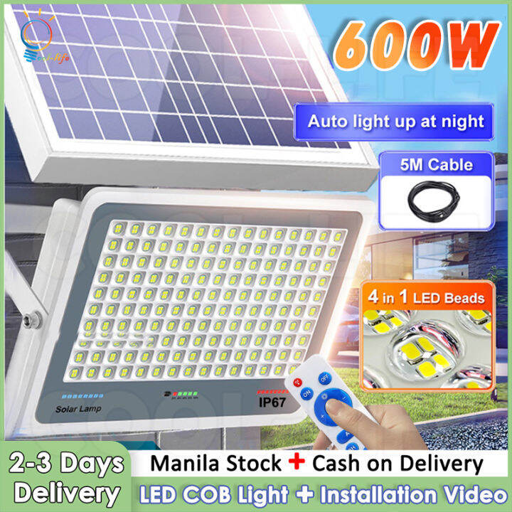 Solar Light Waterproof with Solar Panel Sensor Solar LED Light with ...