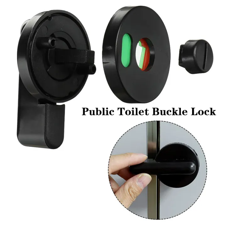 Public Toilet Buckle Lock Bathroom Handle Indicating Lock Public Toilet ...