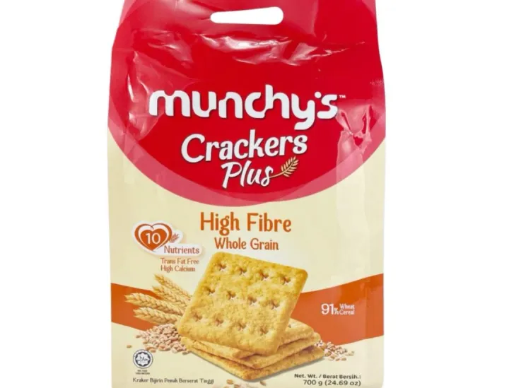 Munchy's Cracker Plus High Fiber Whole Grain 700g | Lazada