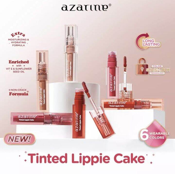 Azarine x Red Velvet Tinted Lippie Cake Lip Tint | Lazada Indonesia
